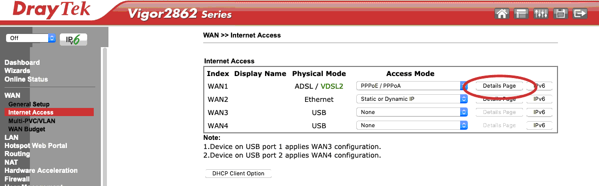 On the Vigor 2862ac VDSL2 Router and WiFi: Setup How-To - Earth Notes